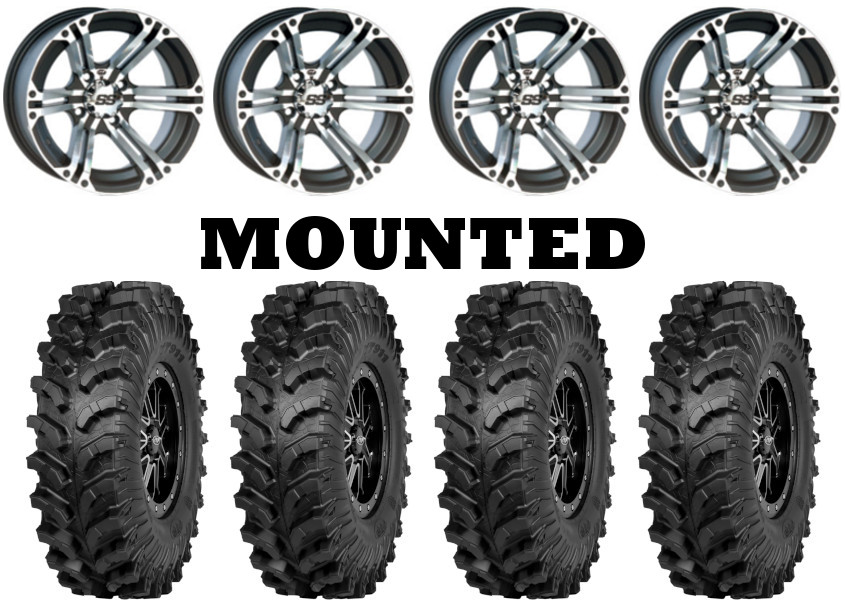 Kit 4 ITP MT911 Tires 30x10-14 on ITP SS212 Machined Wheels VIK | eBay