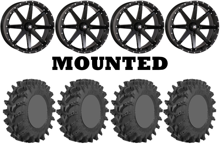 Kit 4 STI Outback Max Tires 36x9-20 on High Lifter HL10 20 Black Wheels ...