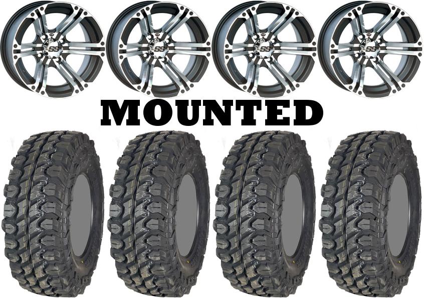 Kit 4 Gladiator X Comp ATR Tires 32x10-14 on ITP SS212 Machined Wheels ...