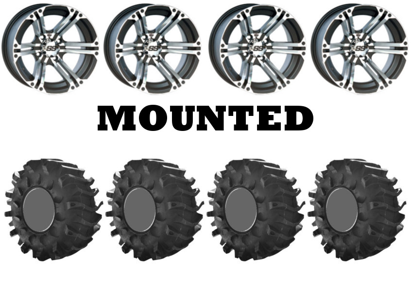 Kit 4 Interco Aqua Torque Tires 30x10-14 on ITP SS212 Machined Wheels ...