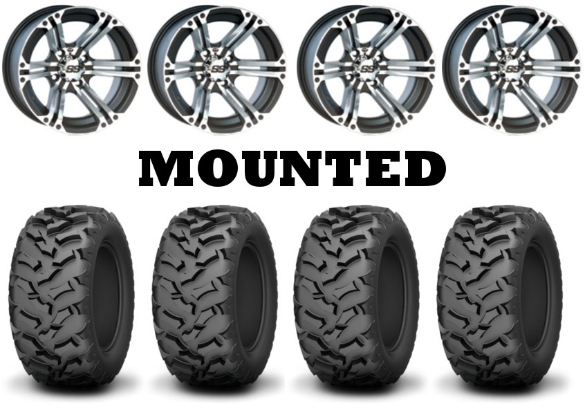 Kit 4 Kenda Mastodon AT Tires 25x8-12/25x10-12 on ITP SS212 Machined ...