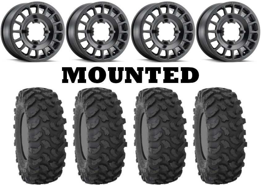 Kit 4 System 3 XTR370 Tires 35x10-15 on Method 407 Bead Grip Matte ...