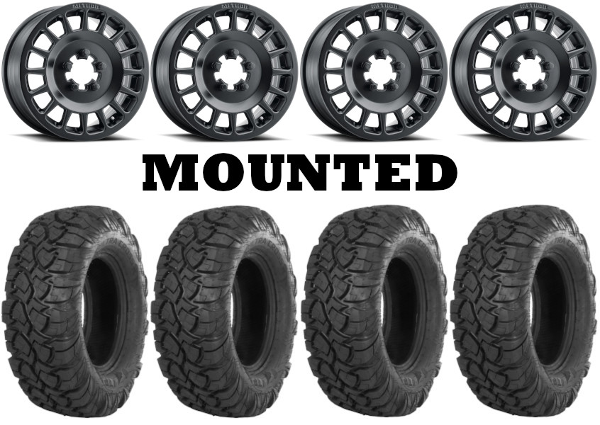 Kit 4 ITP UltraCross R-Spec 32x10-15 on Method 407 Bead Grip Matte ...