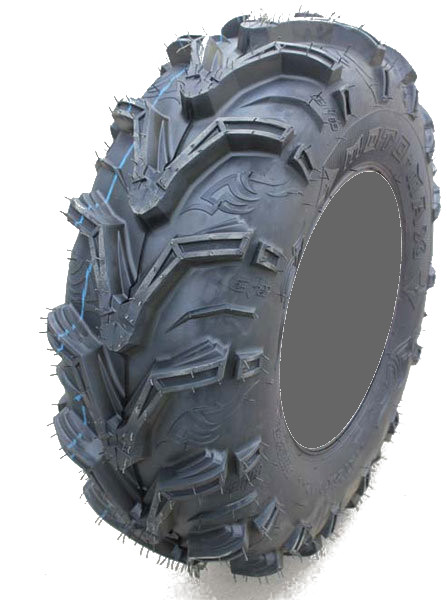 Kit 4 EFX MotoMax Tires 27x10-14 on High Lifter HL23 Beadlock Gray ...